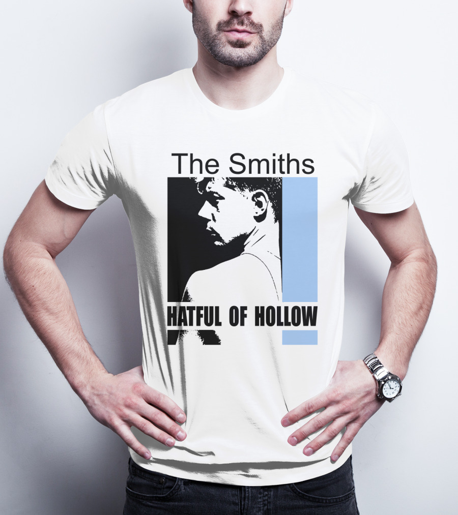 The Smiths Hatful Of Hollow Album Cover Art Black And Blue Silhouette T-Shirt