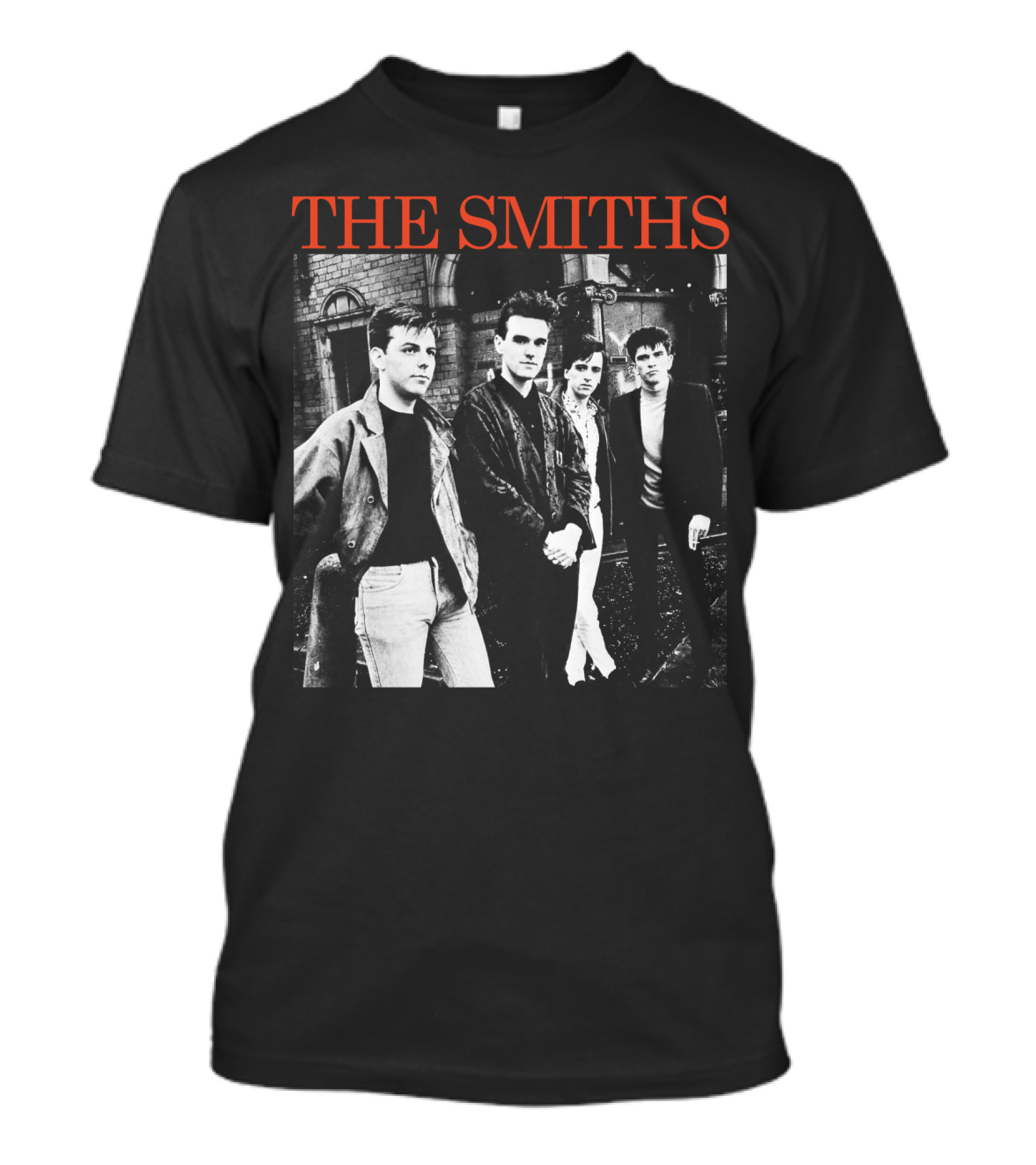 The Smiths 1980S Band Black And White Group T-Shirt