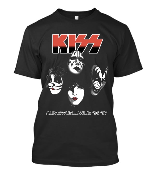 Kiss Alive/Worldwide '96 '97 Tour Faces T-Shirt