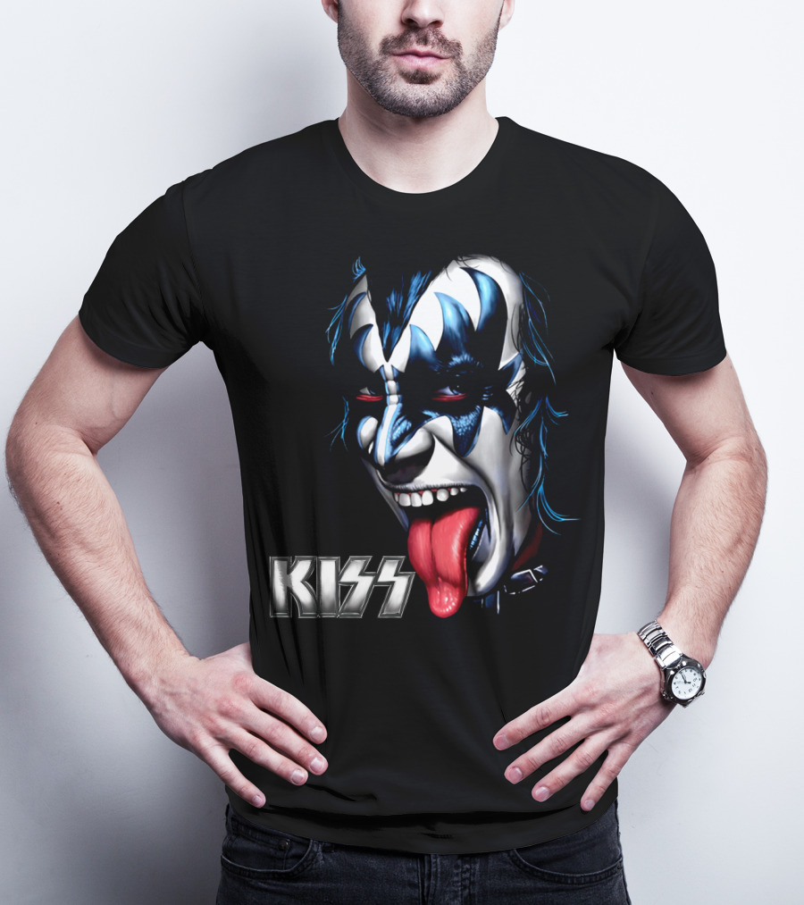 Kiss Face Paint Tongue Out T-Shirt