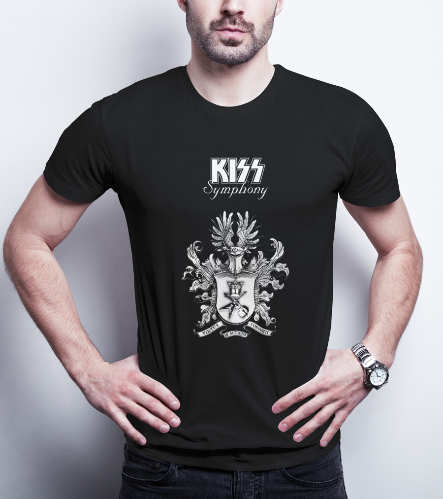Kiss Symphony Virtus Consistit Coat Of Arms T-Shirt