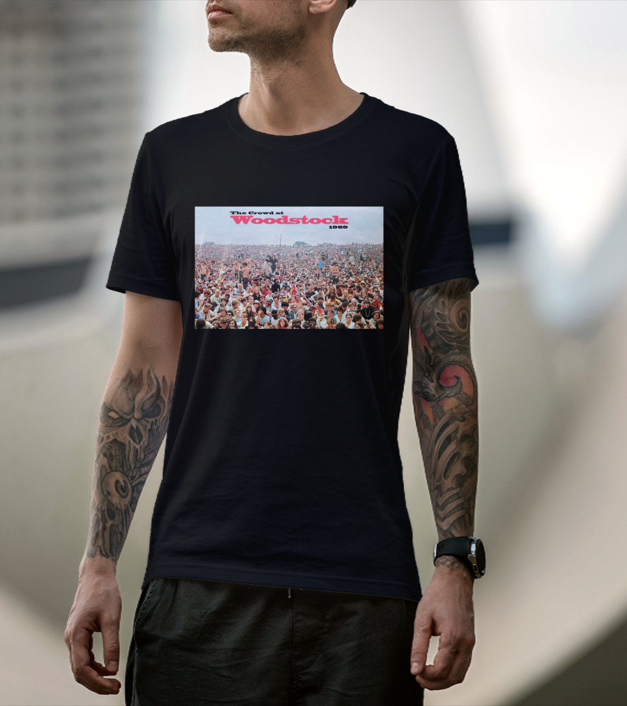 The Crowd At Woodstock 1969 T-Shirt