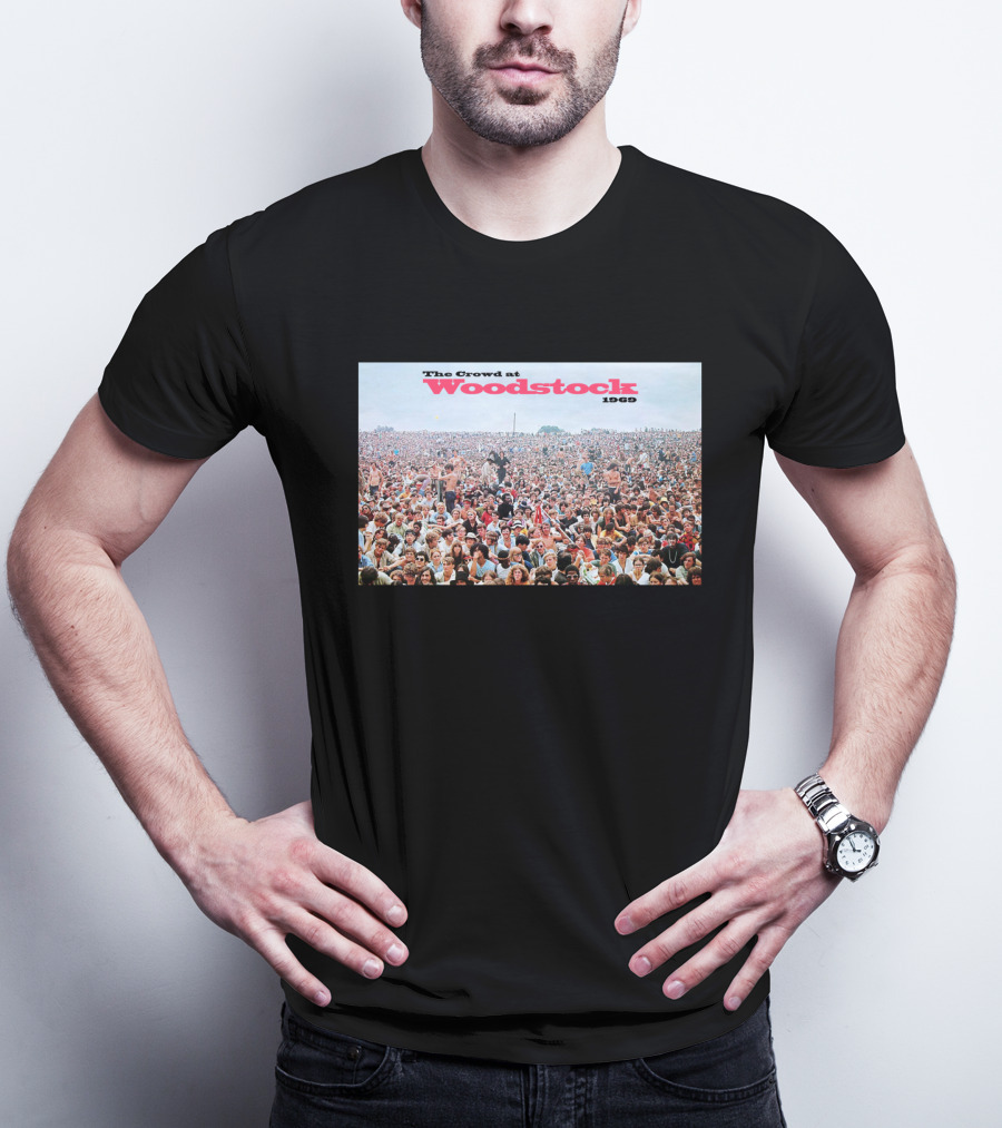 The Crowd At Woodstock 1969 T-Shirt