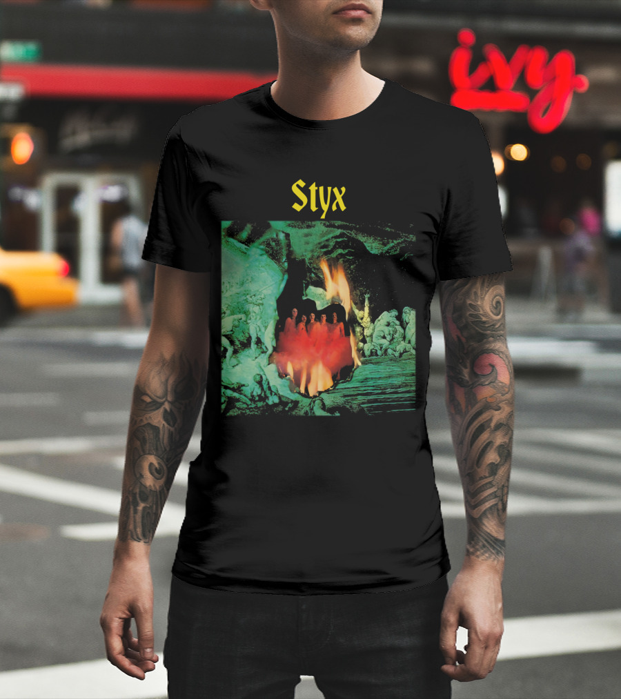 Styx Band Album Cover Artwork Flame T-Shirt