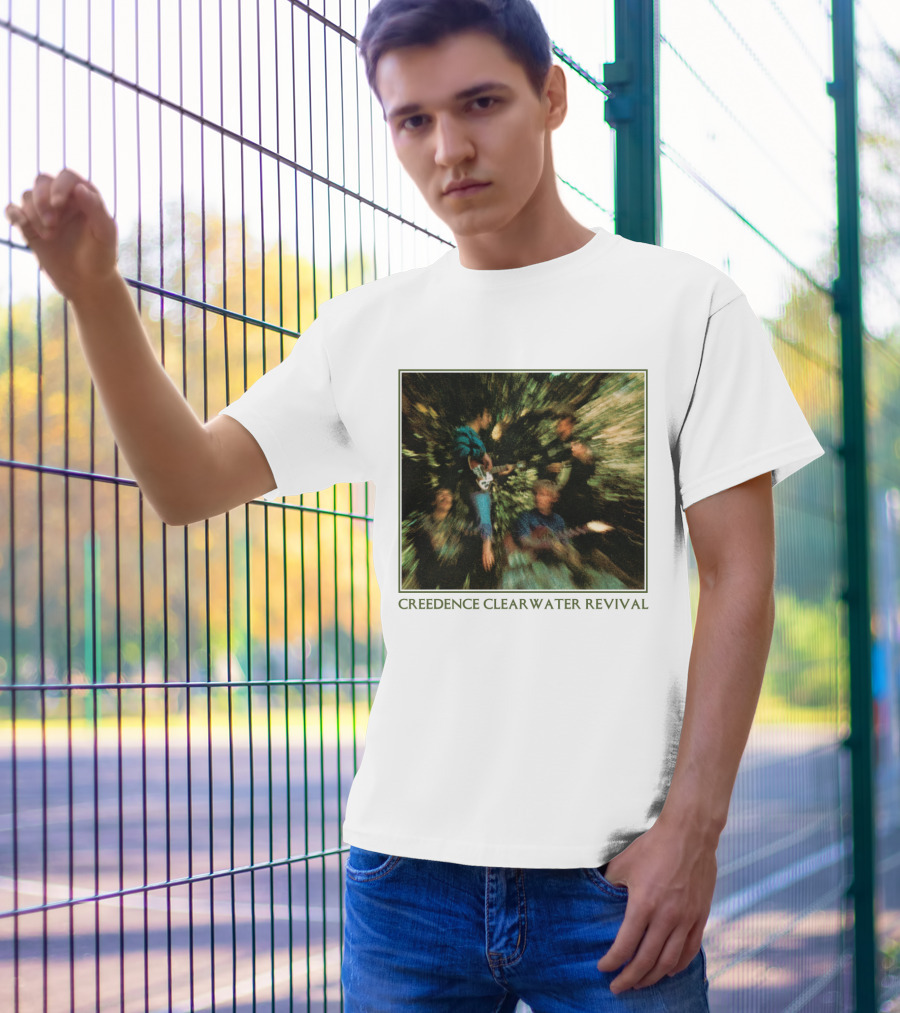 Creedence Clearwater Revival Blurred Band Photo T-Shirt