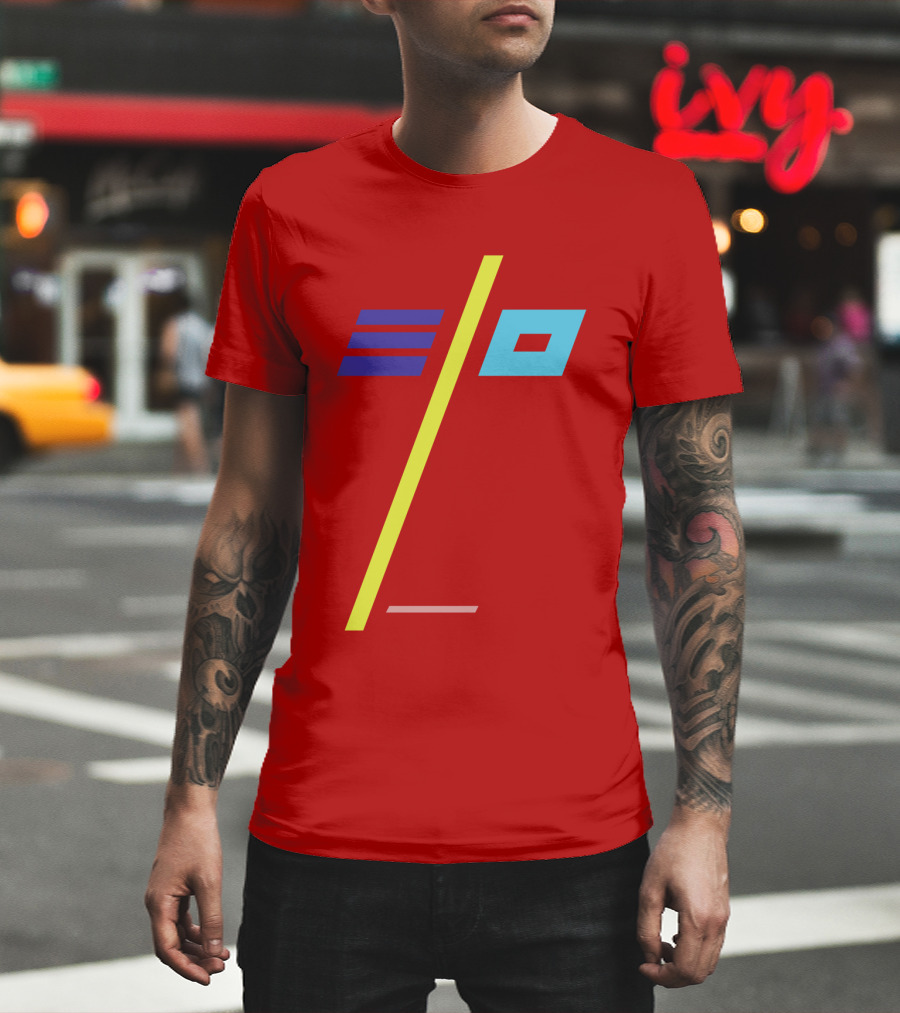 Elo Band Logo With Stylized Colors And Geometric Patterns T-Shirt