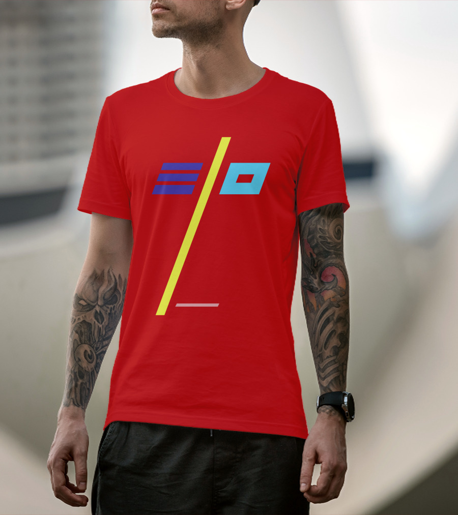 Elo Band Logo With Stylized Colors And Geometric Patterns T-Shirt