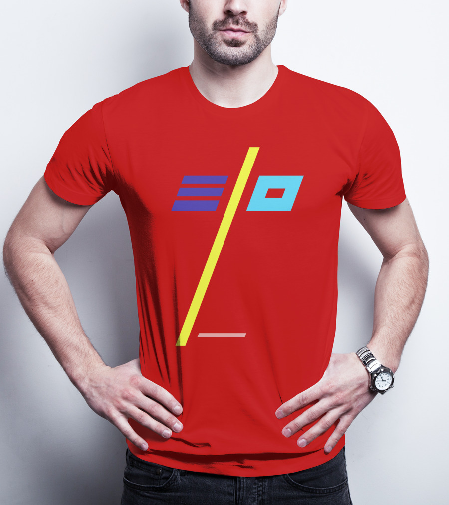 Elo Band Logo With Stylized Colors And Geometric Patterns T-Shirt