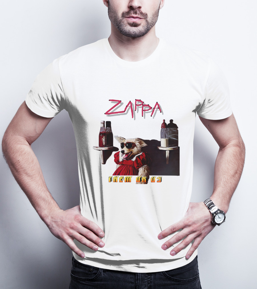 Zappa Them Or Us Dog In Sunglasses With Ketchup And Mustard T-Shirt