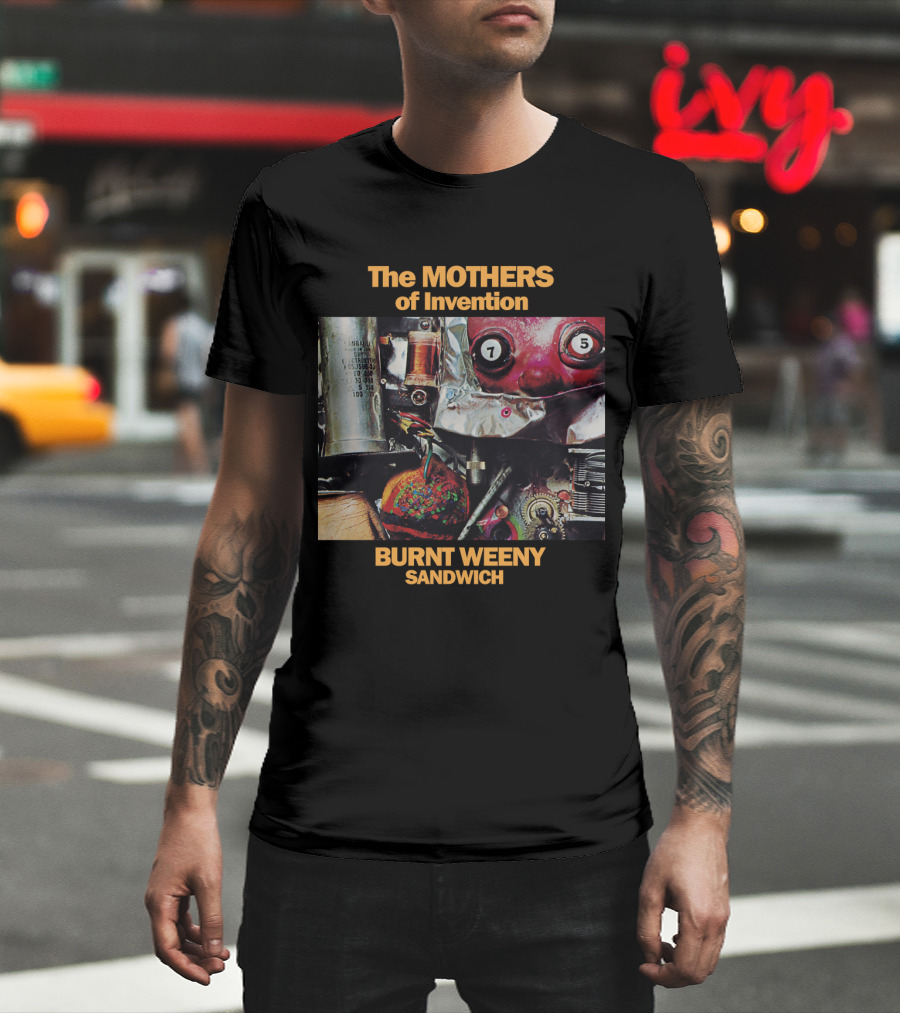 The Mothers Of Invention Burnt Weeny Sandwich Vintage Album Cover T-Shirt