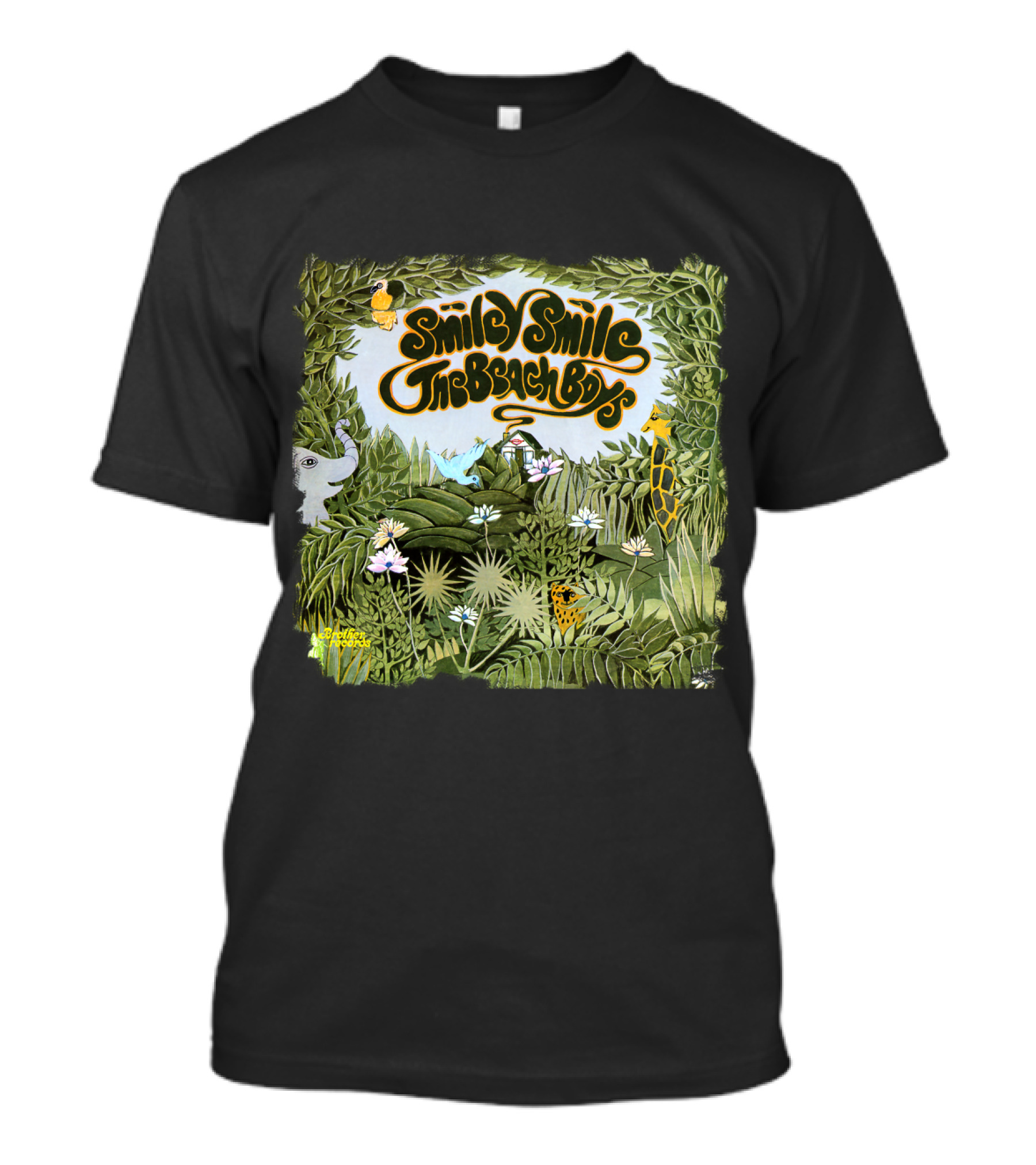 Smile Smile The Beach Boys Jungle Animals Jungle Scene T-Shirt