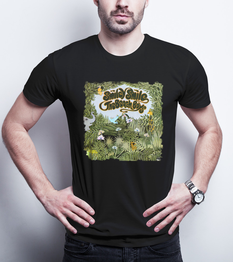 Smile Smile The Beach Boys Jungle Animals Jungle Scene T-Shirt