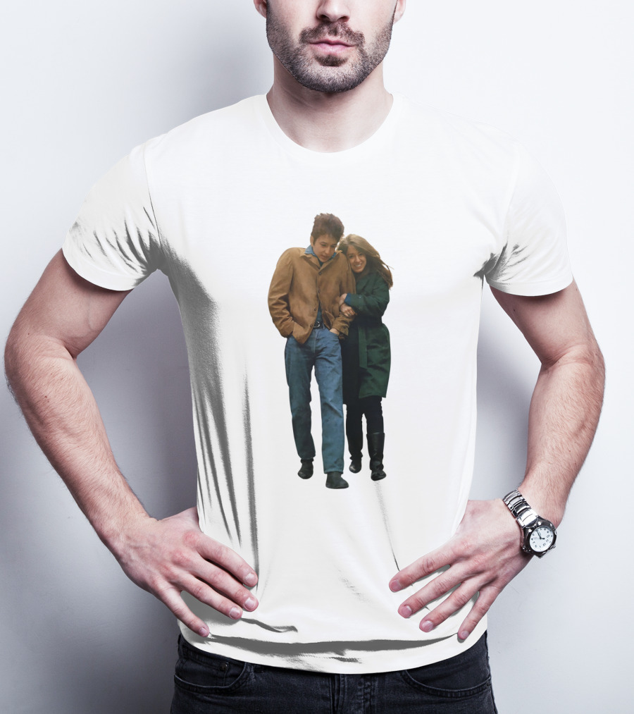 Bd Freewheelin' Couple Stroll 1960S Vintage Style T-Shirt