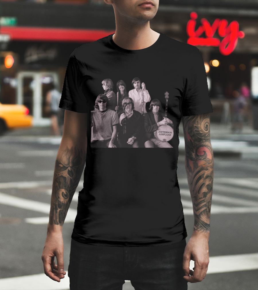 Jefferson Airplane Vintage Band Photo T-Shirt