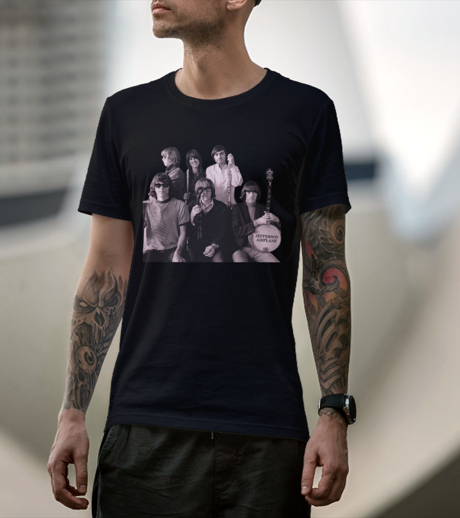 Jefferson Airplane Vintage Band Photo T-Shirt
