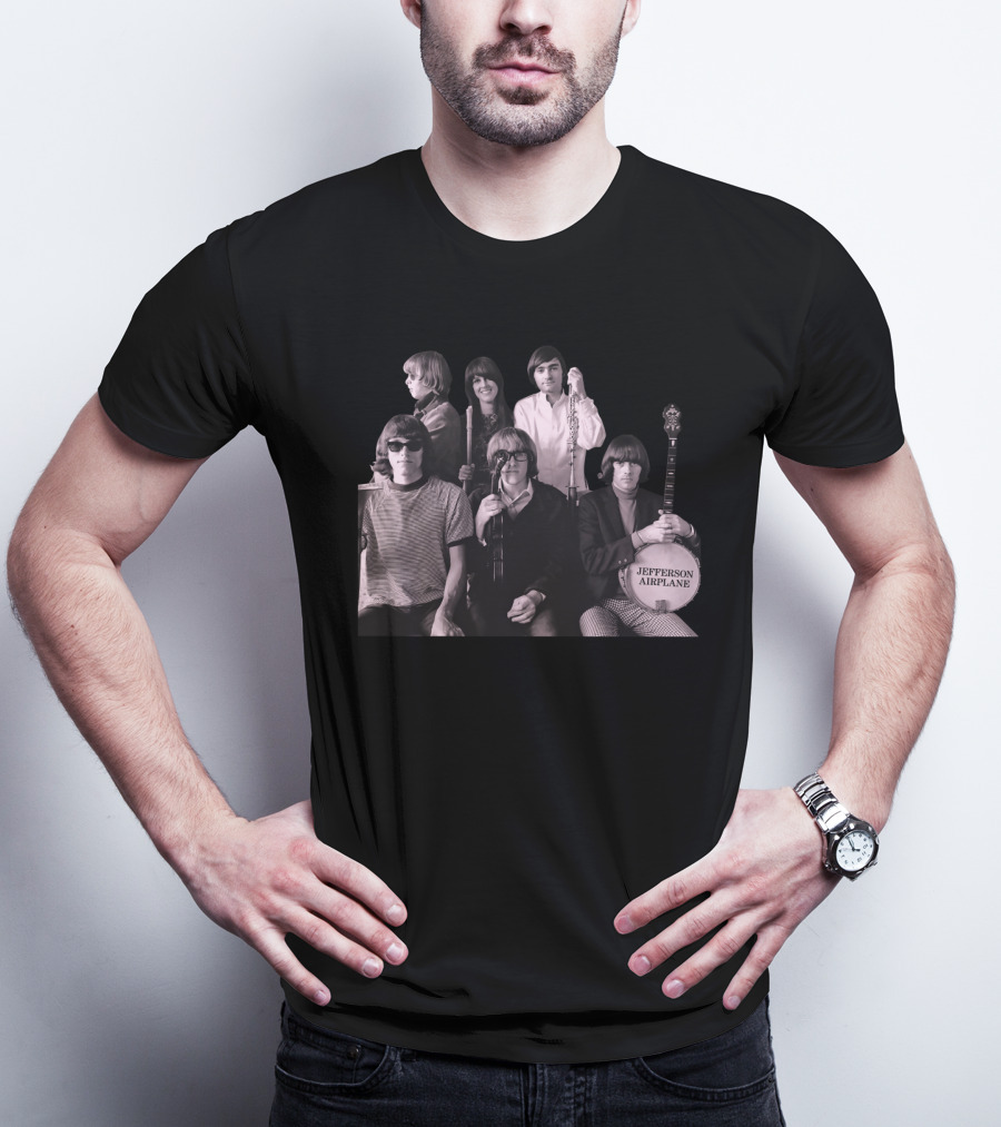 Jefferson Airplane Vintage Band Photo T-Shirt