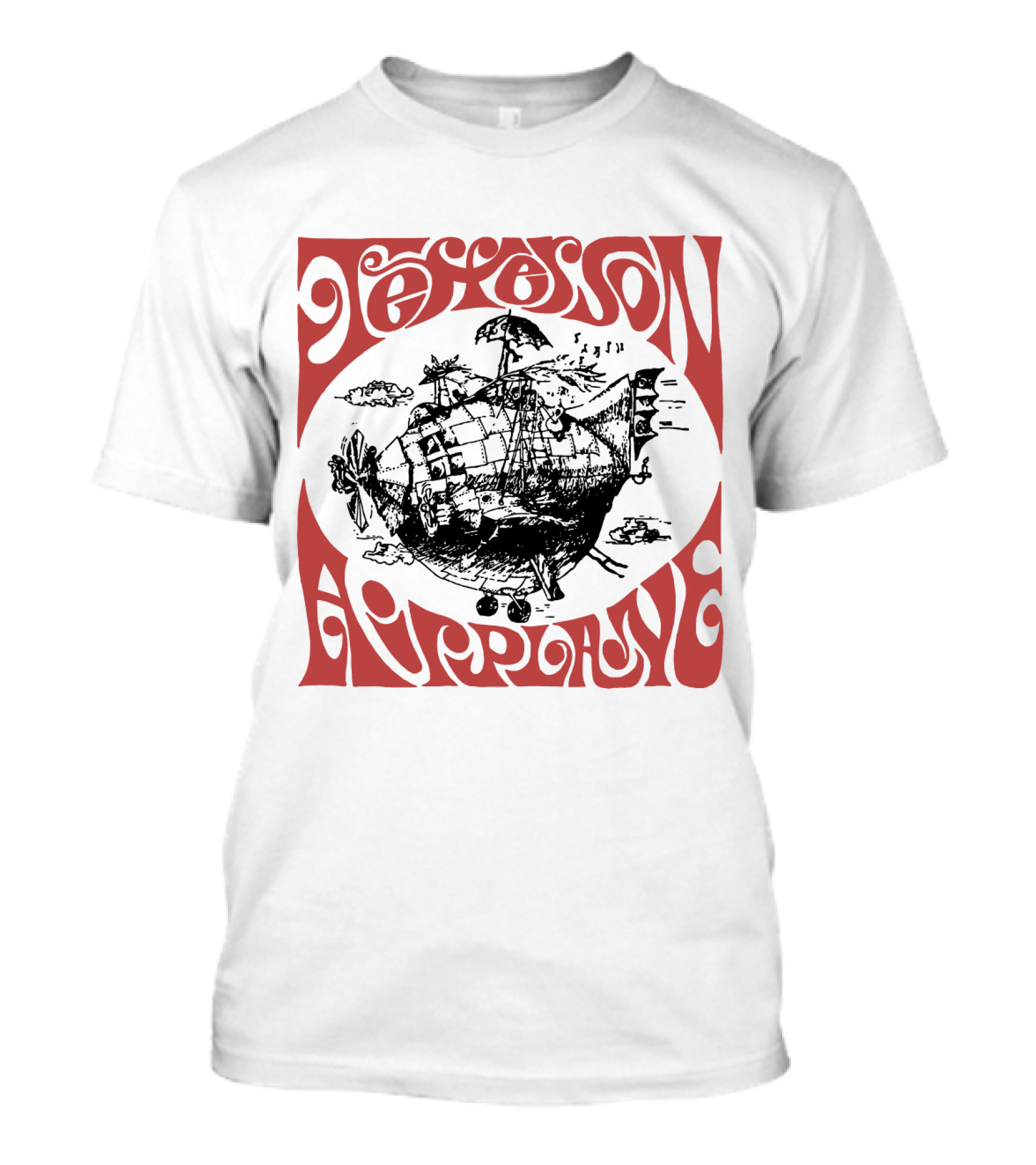 Jefferson Airplane Psychedelic Spaceship T-Shirt