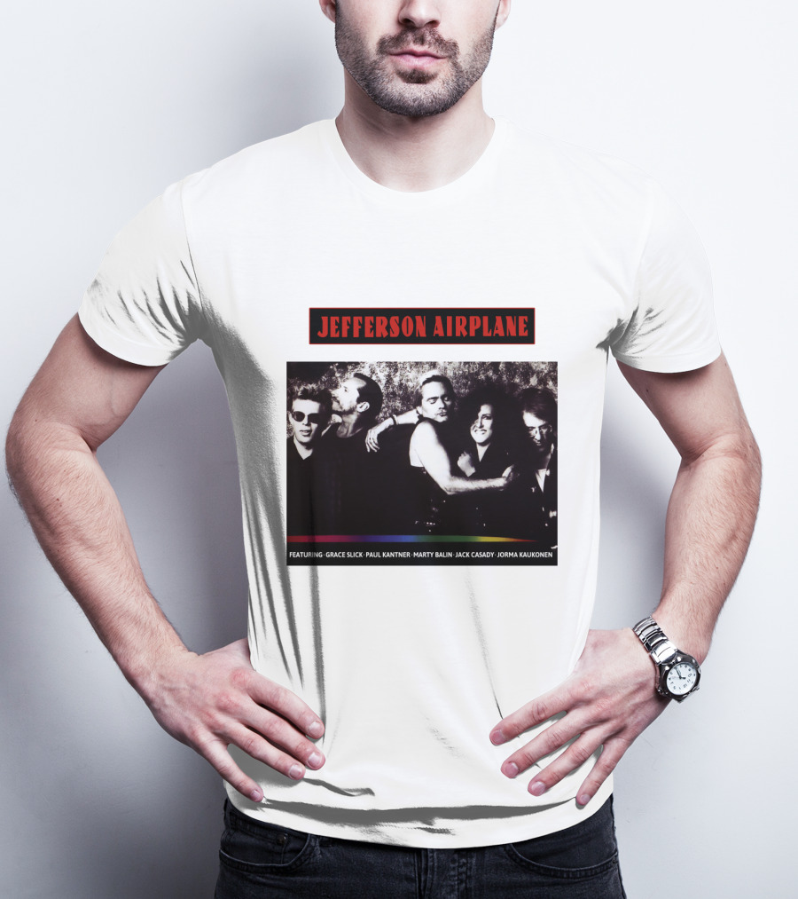 Jefferson Airplane Featuring Grace Slick Paul Kantner Marty Balin Jack Casady Jorma Kaukonen T-Shirt