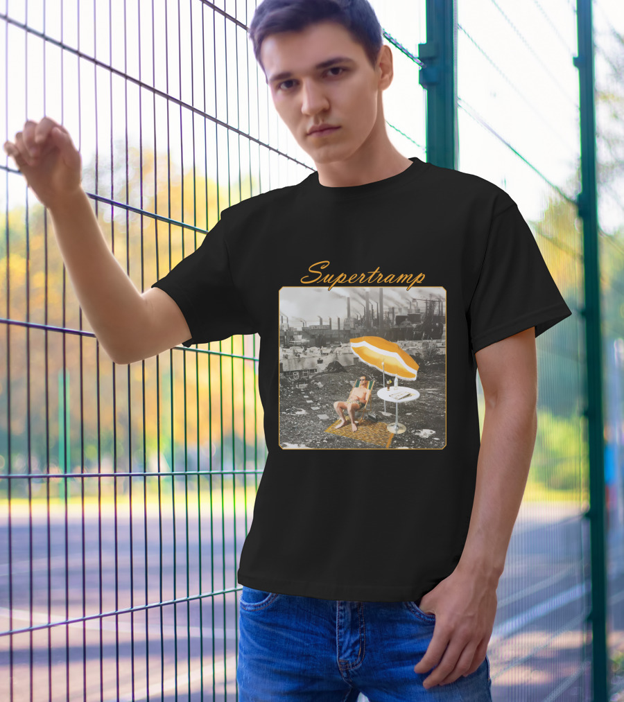 Supertramp Industrial Scene With Umbrella Lounge T-Shirt