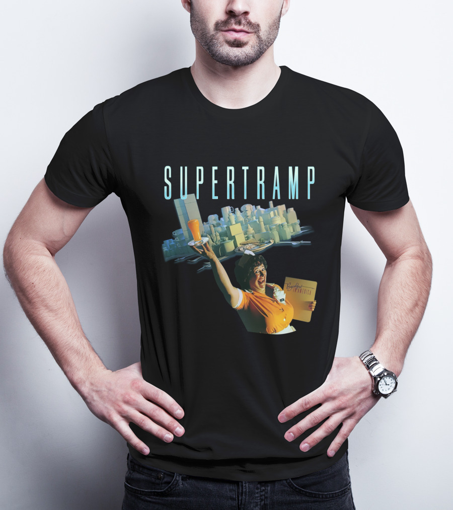 Supertramp Breakfast In America Waitress Album Cover T-Shirt