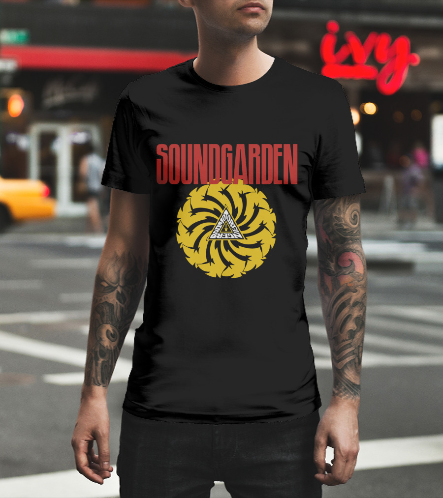 Soundgarden Yellow Spiral T-Shirt