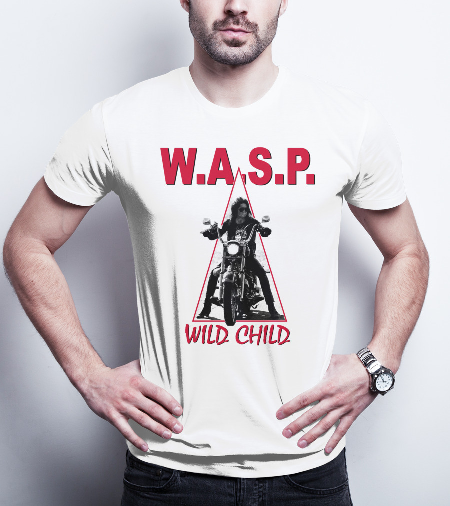 W.a.s.p. Wild Child Motorcycle Rider T-Shirt