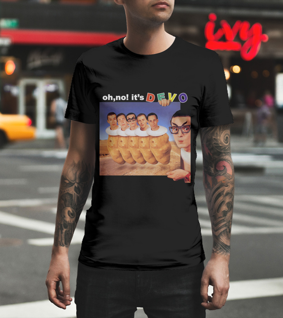Oh No It's Devo Band Potato Heads T-Shirt