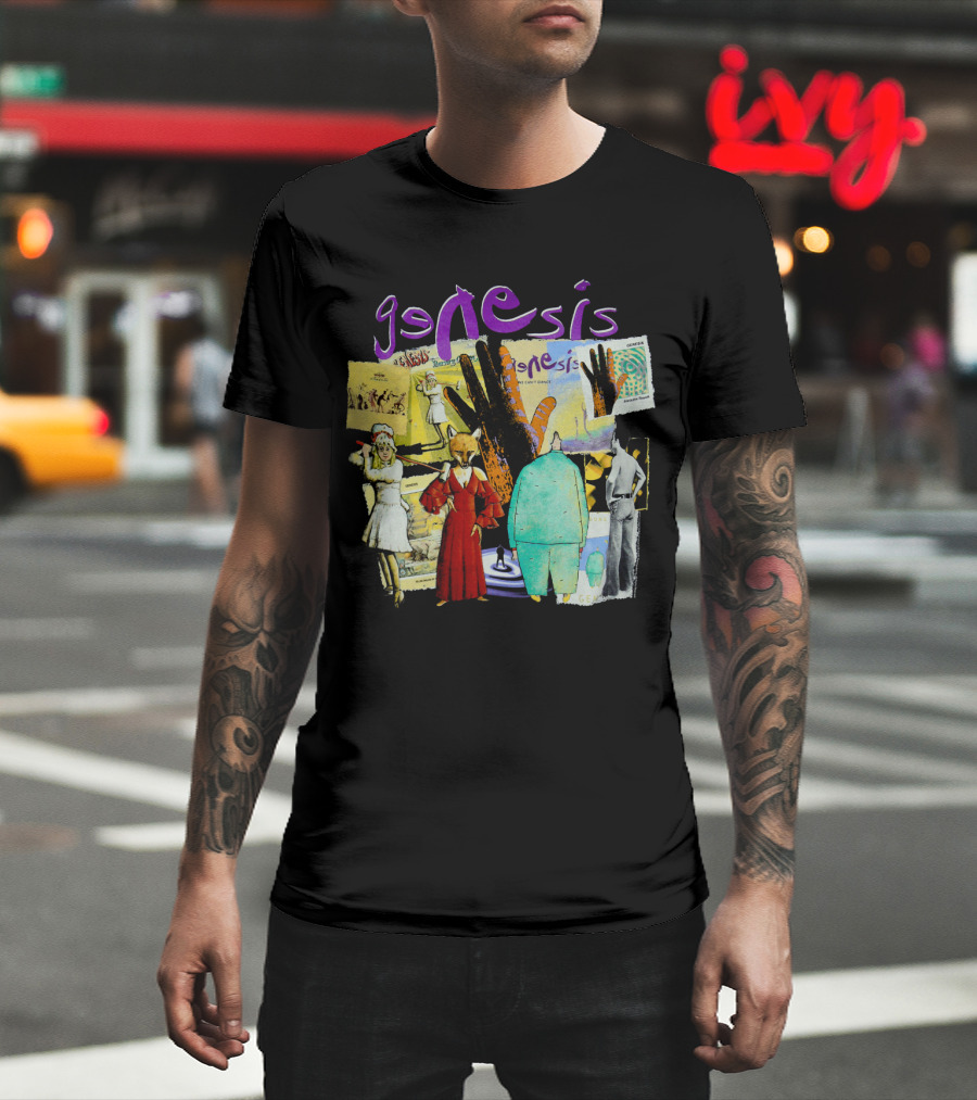Genesis Collage Retro Album Art Compilation T-Shirt