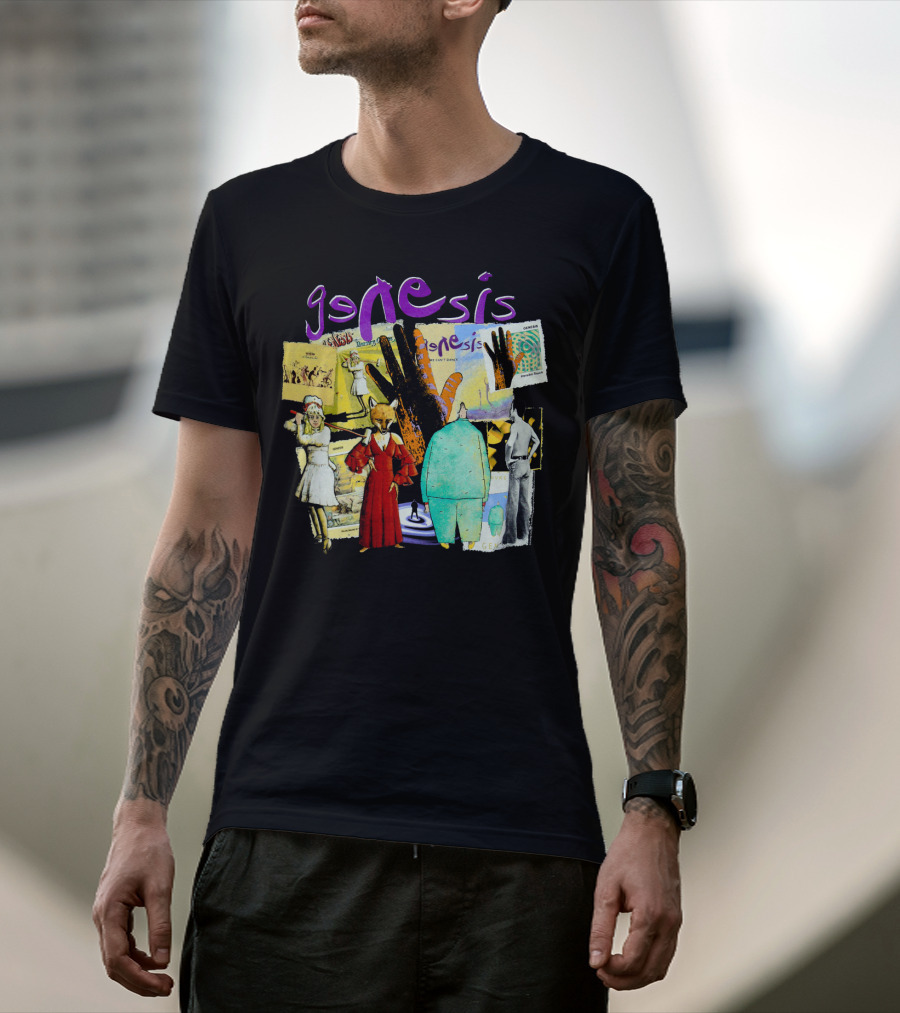 Genesis Collage Retro Album Art Compilation T-Shirt