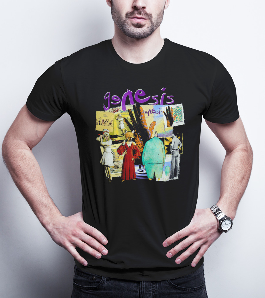 Genesis Collage Retro Album Art Compilation T-Shirt