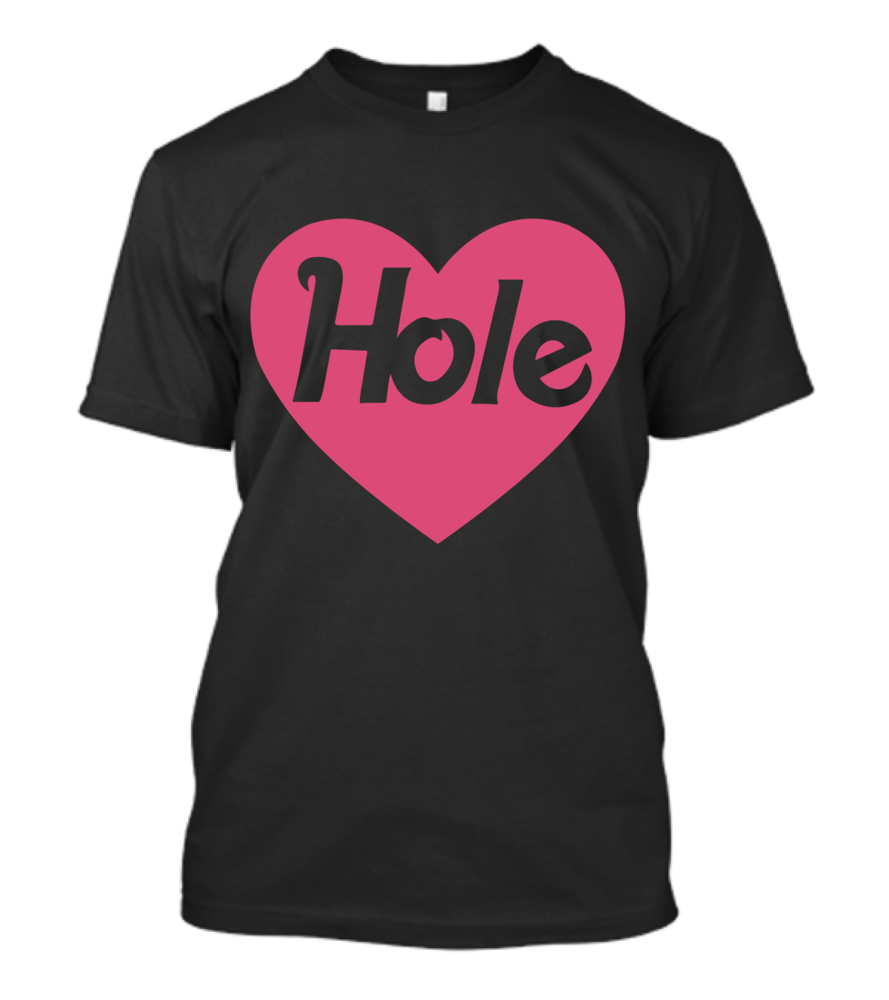 Hole Heart Logo Pink T-Shirt