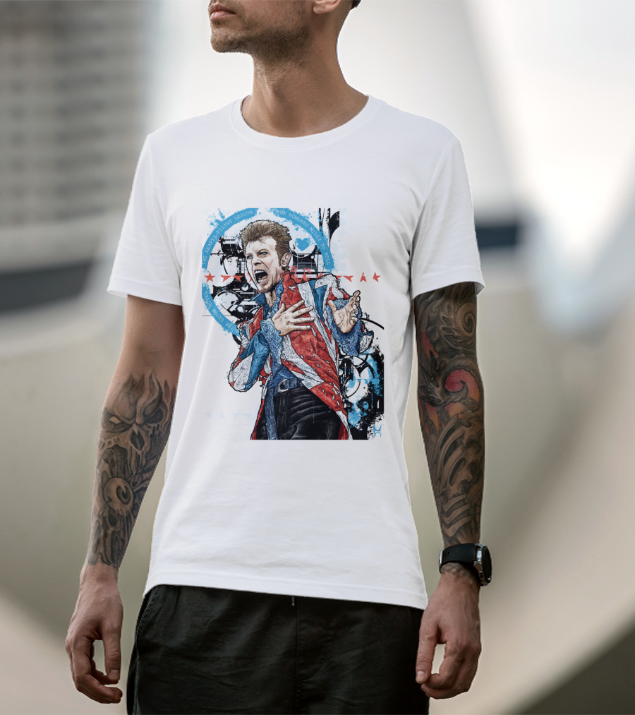 Db Blue Red Union Jacket Stars Iconic Expression T-Shirt