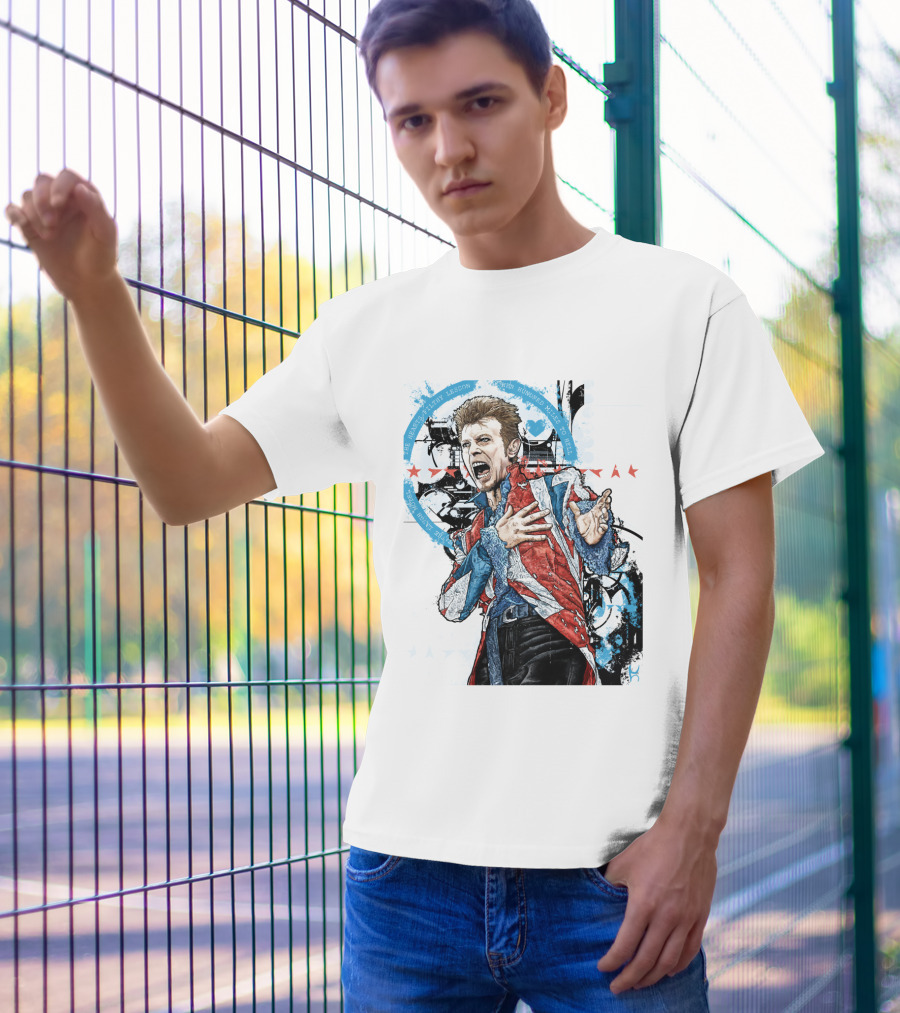 Db Blue Red Union Jacket Stars Iconic Expression T-Shirt