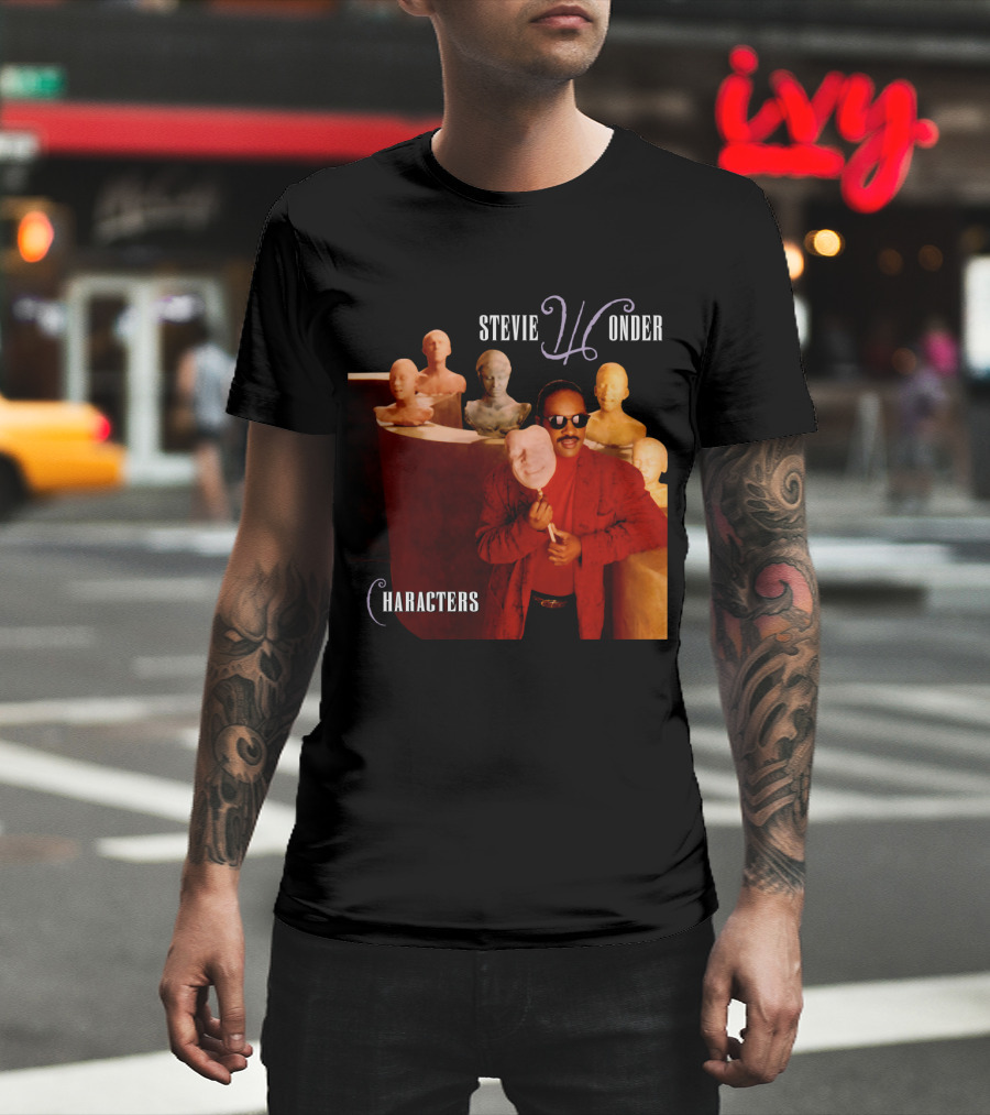 Stevie Wonder Characters T-Shirt