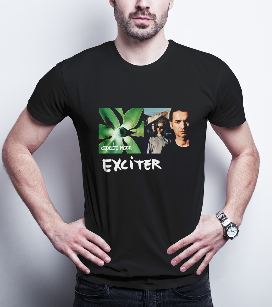 Depeche Mode Exciter Album Cover Plant And Band Members T-Shirt