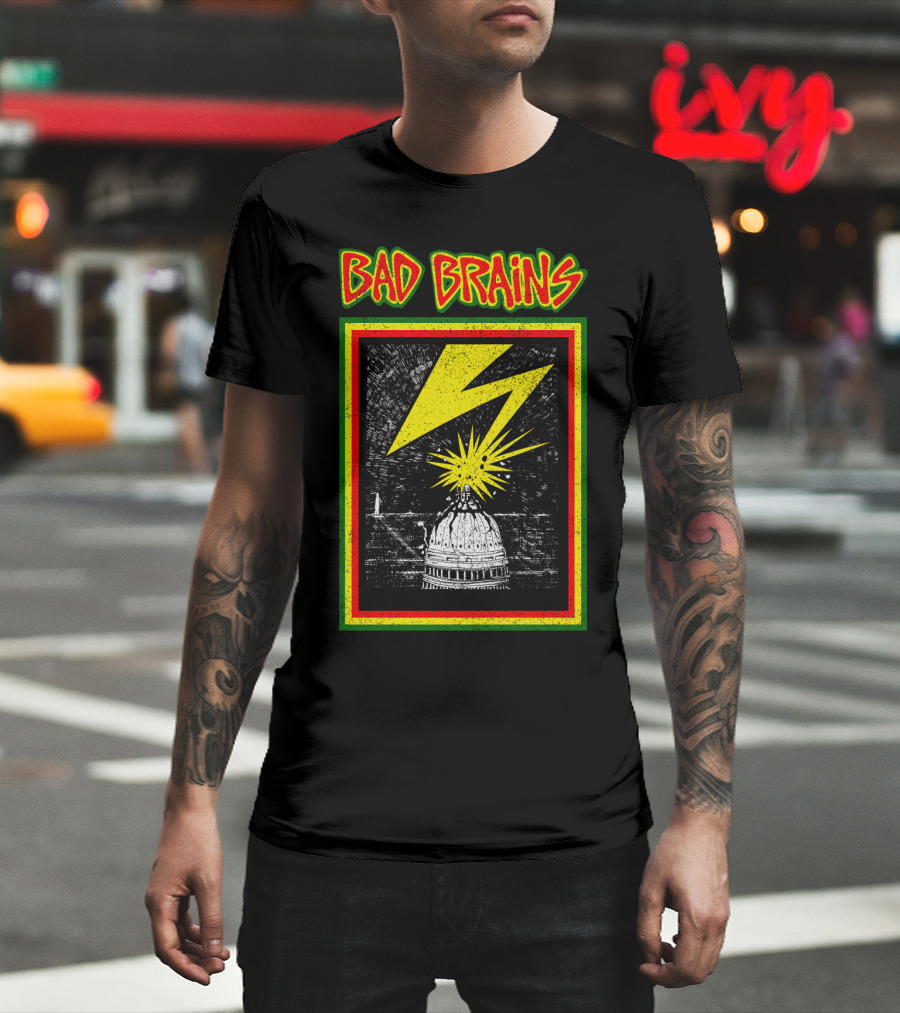 Bad Brains Capitol Lightning Bolt Explosion T-Shirt