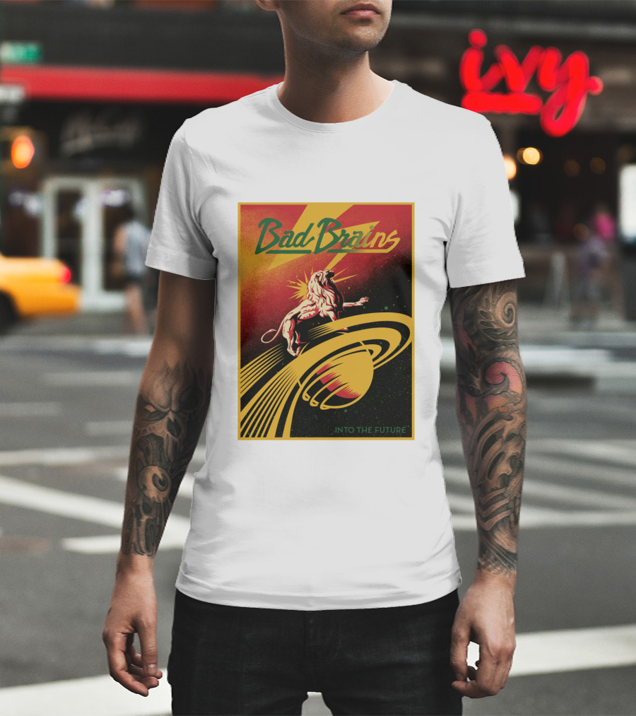 Bad Brains Into The Future Lion And Saturn T-Shirt