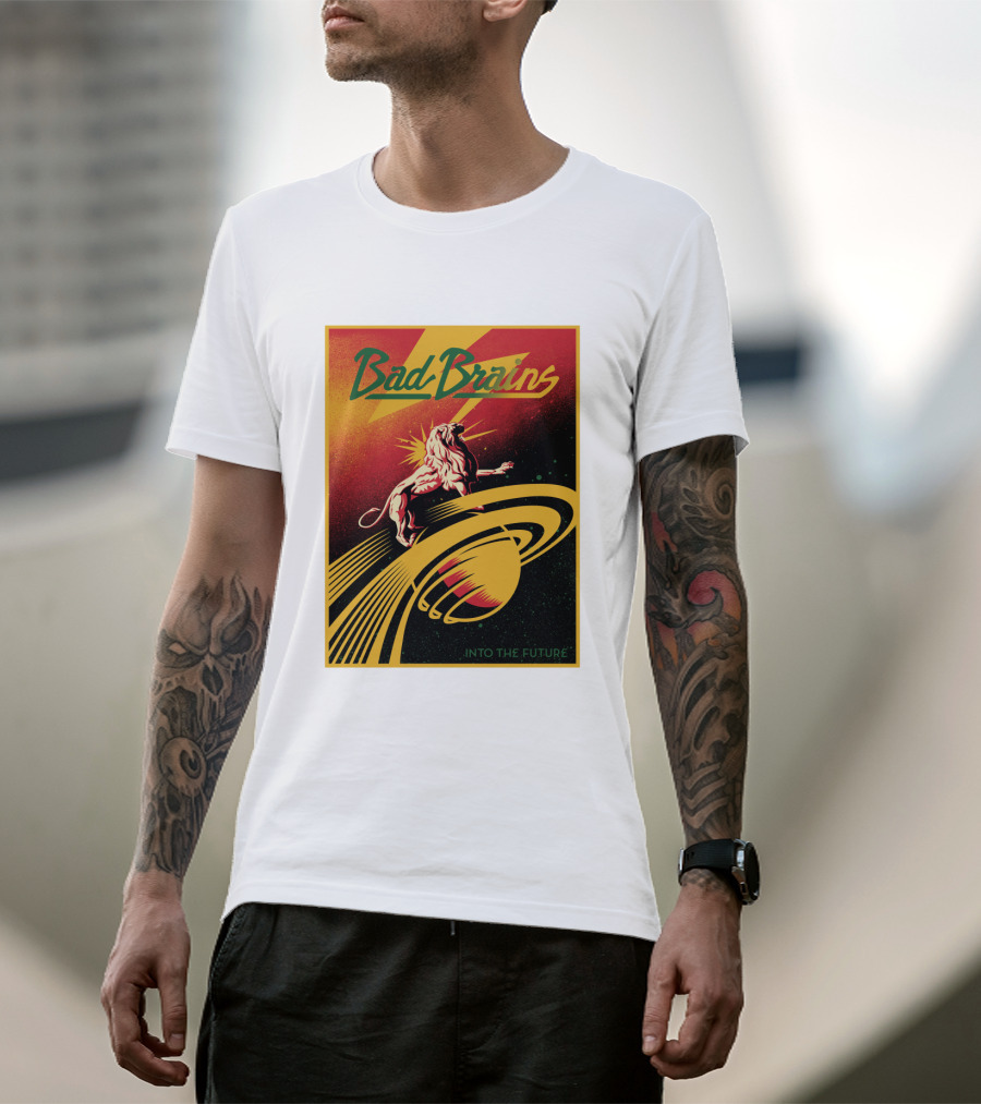 Bad Brains Into The Future Lion And Saturn T-Shirt