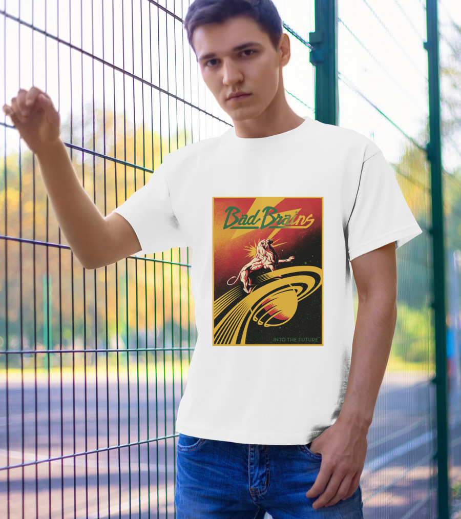 Bad Brains Into The Future Lion And Saturn T-Shirt