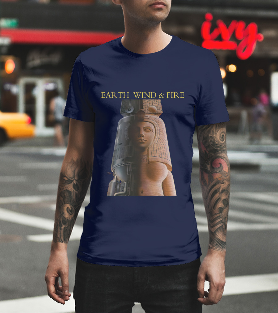 Earth Wind & Fire Iconic Futuristic Egyptian Pharaoh T-Shirt