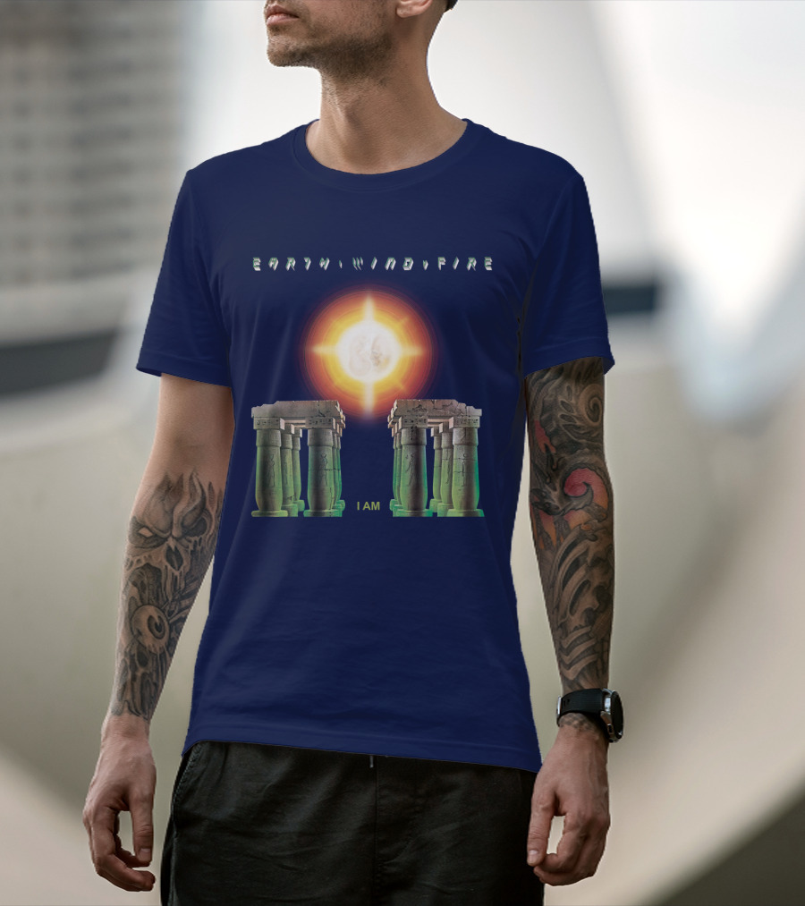 Earth Wind Fire I Am Sun Stonehenge Concept T-Shirt