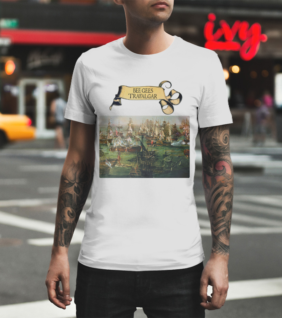 Bee Gees Trafalgar Naval Battle Scene T-Shirt
