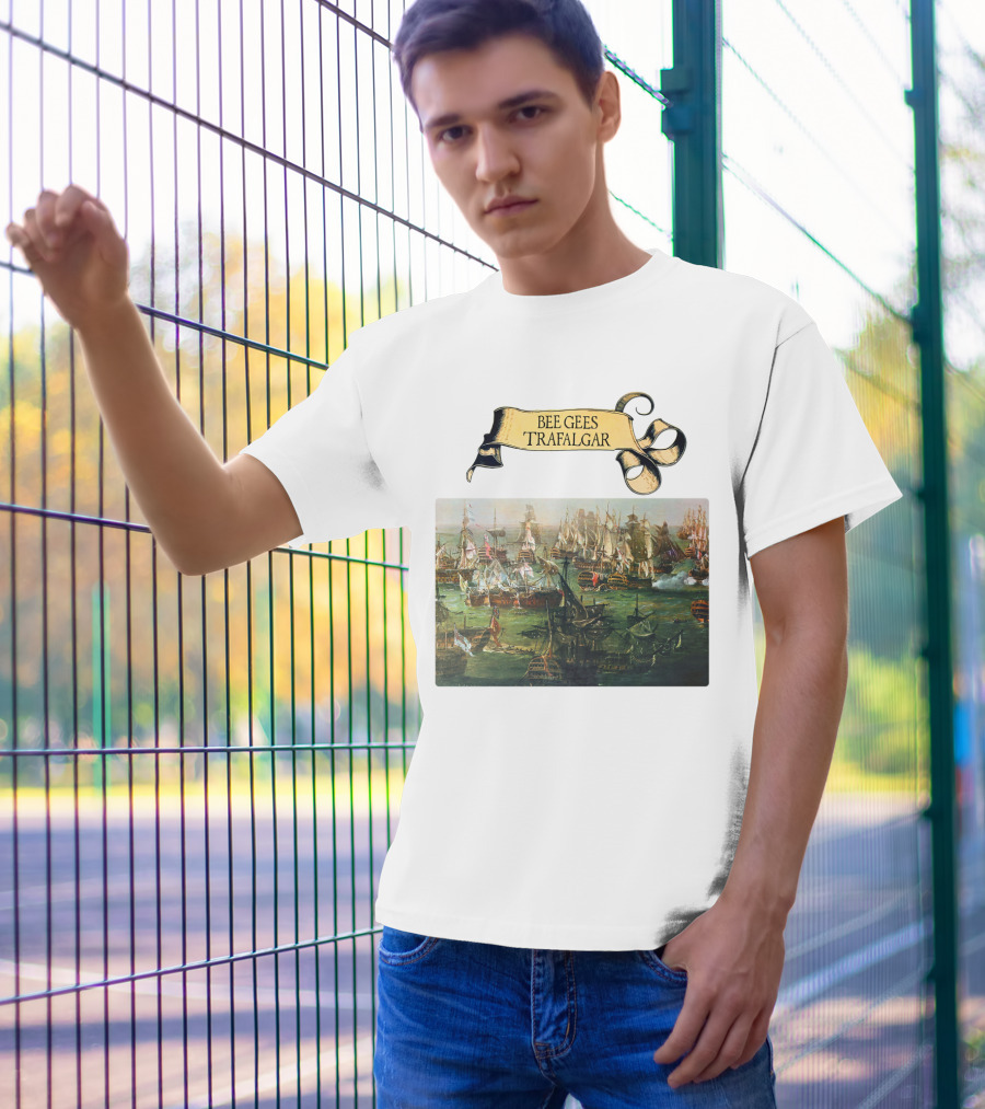 Bee Gees Trafalgar Naval Battle Scene T-Shirt