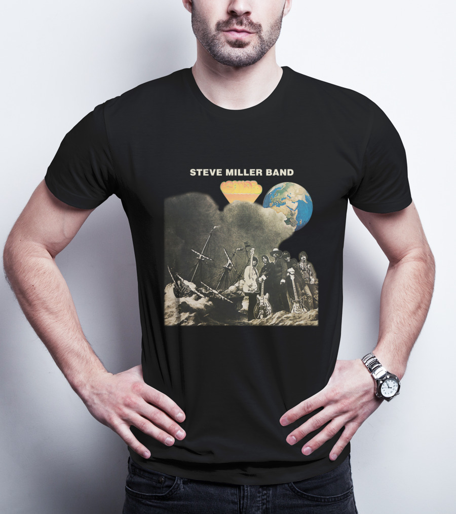 Steve Miller Band Brave New World Album Cover Art T-Shirt