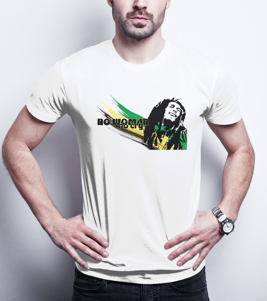 No Woman No Cry Rasta Colors T-Shirt