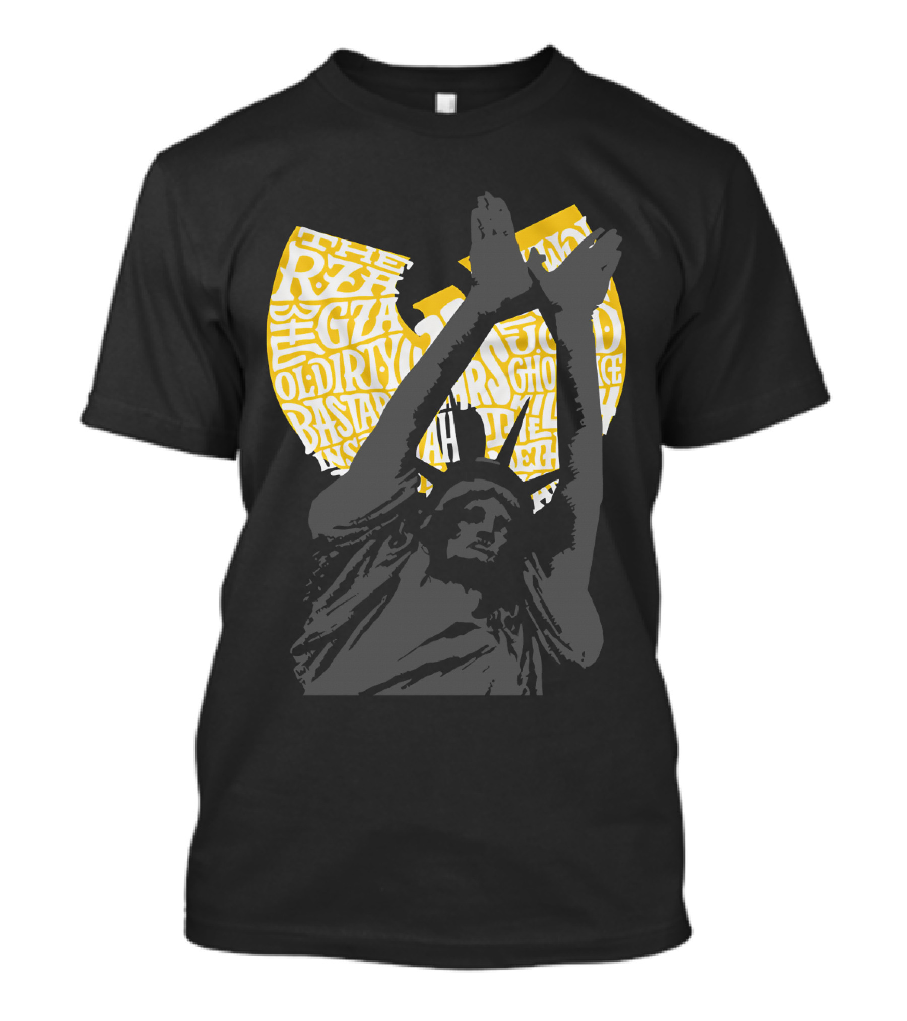 Wtc Rza Gza Raekwon Ghostface Killah U-God Inspectah Deck Method Man Masta Killa Old Dirty Bastard Cappadonna Wu-Tang Clan T-Shirt