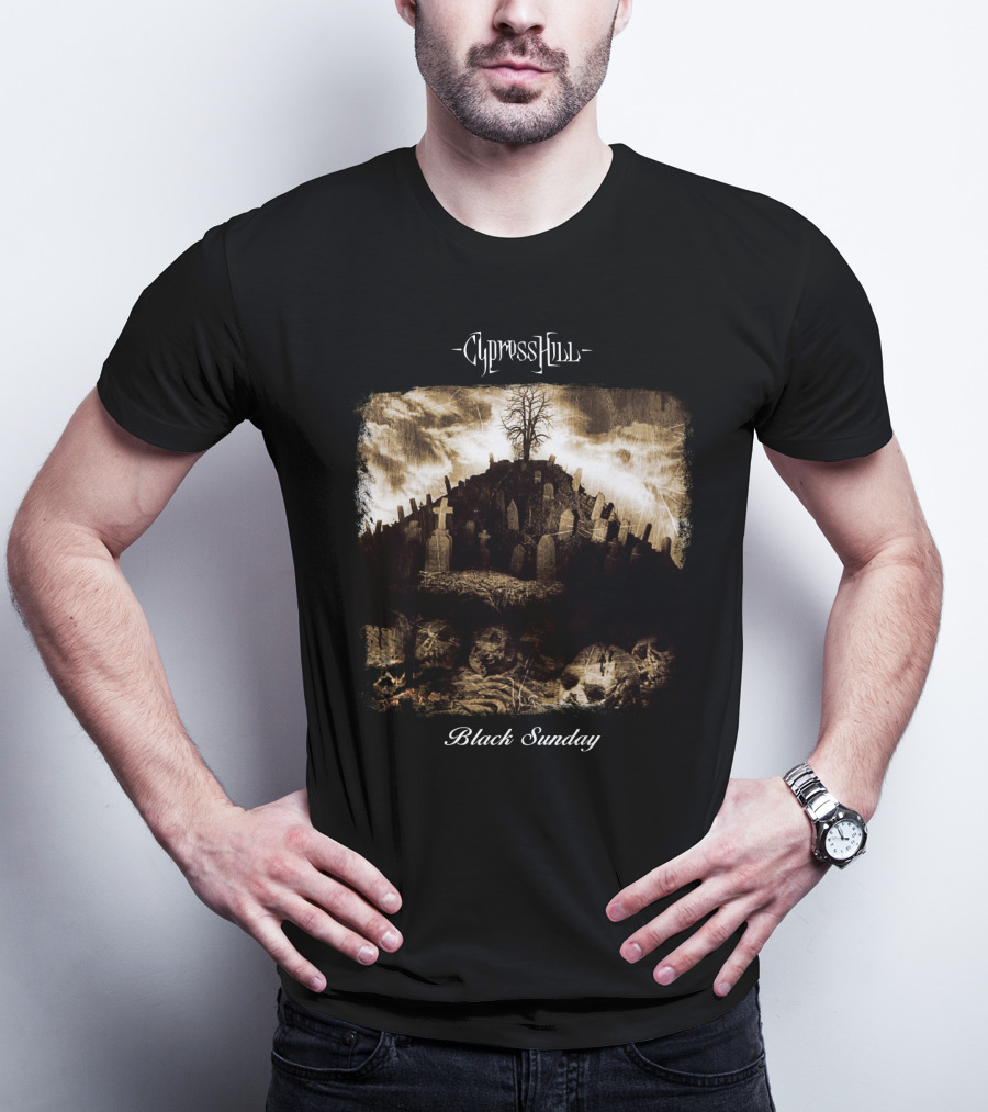 Cypress Hill Black Sunday Graveyard Scene T-Shirt