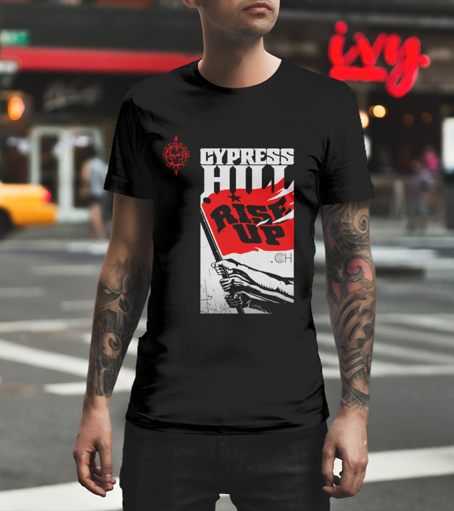 Cypress Hill Rise Up Red Flag Image Cph T-Shirt