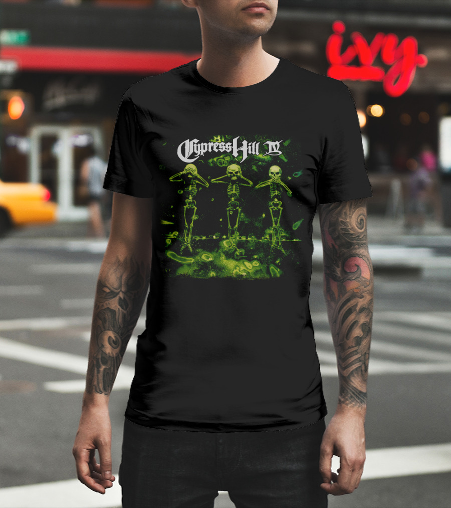 Cypress Hill Iv Skeleton Trio T-Shirt