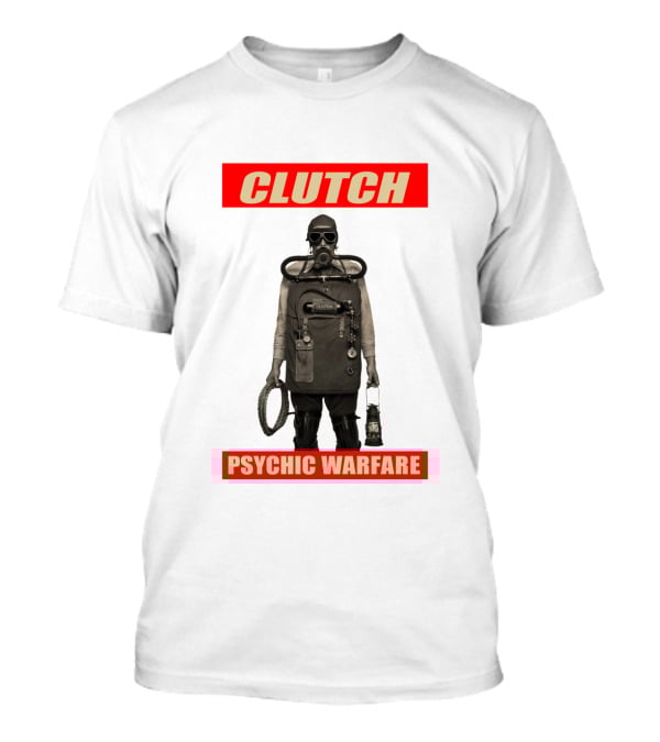 Clutch Psychic Warfare Vintage Gas Mask And Gear T-Shirt